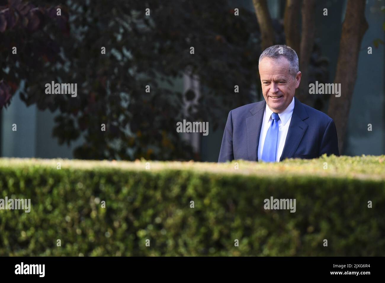 Australian Leader of the Opposition Bill Shorten arrives for a press ...