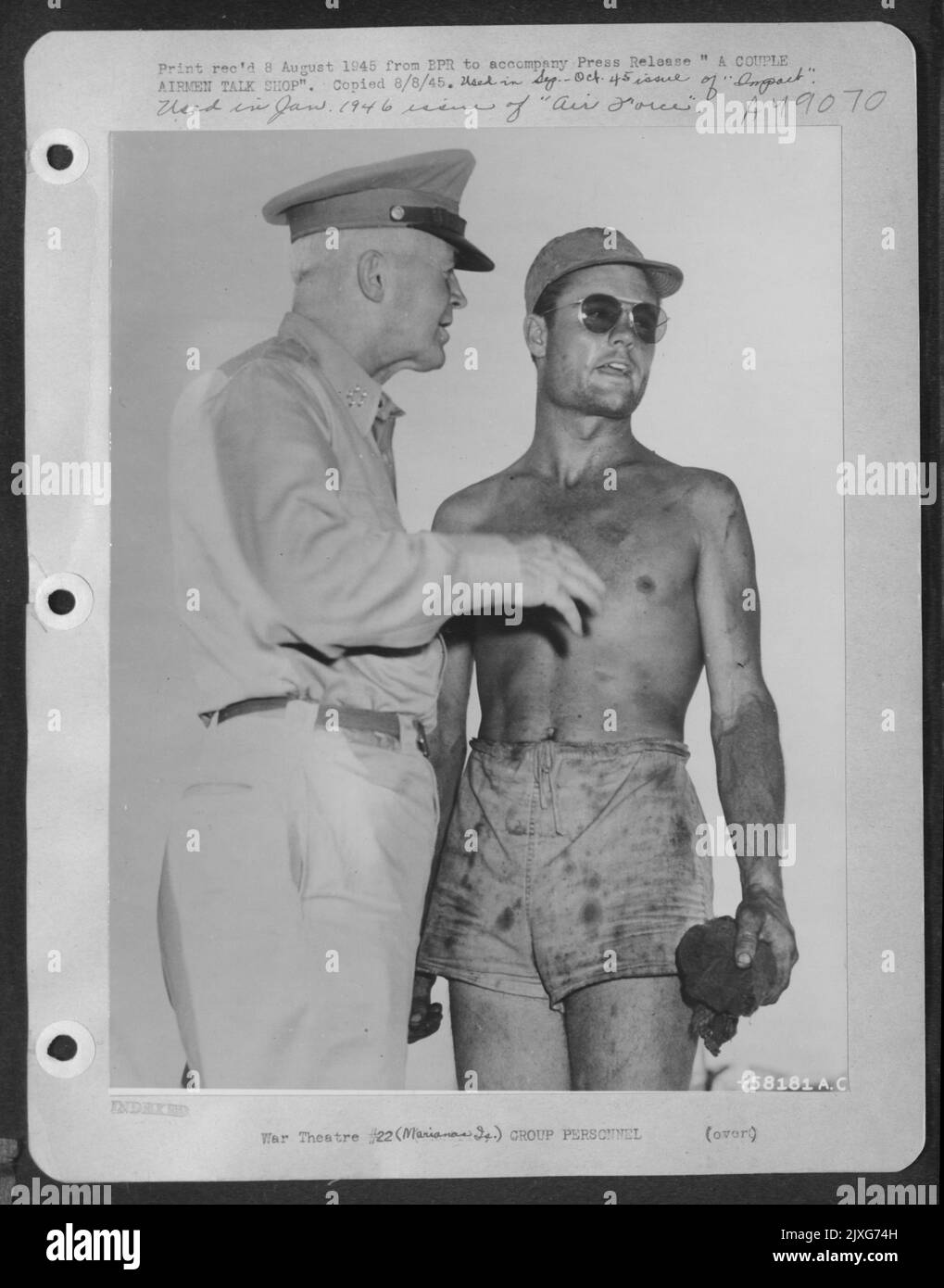 A Couple Of Airmen Talk Shop -- General Of The Army H. H. Arnold, Commander Of Army Air Forces ...