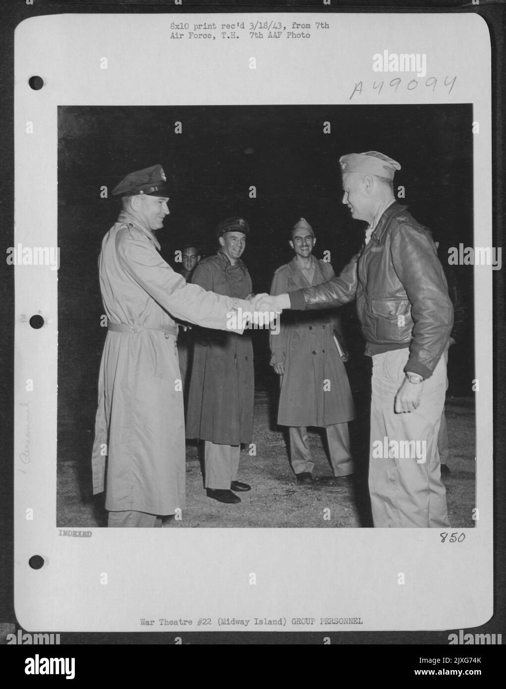 Brig. Gen. Haward K. Ramey, Left, Commanding General Of The Vii Bomber ...