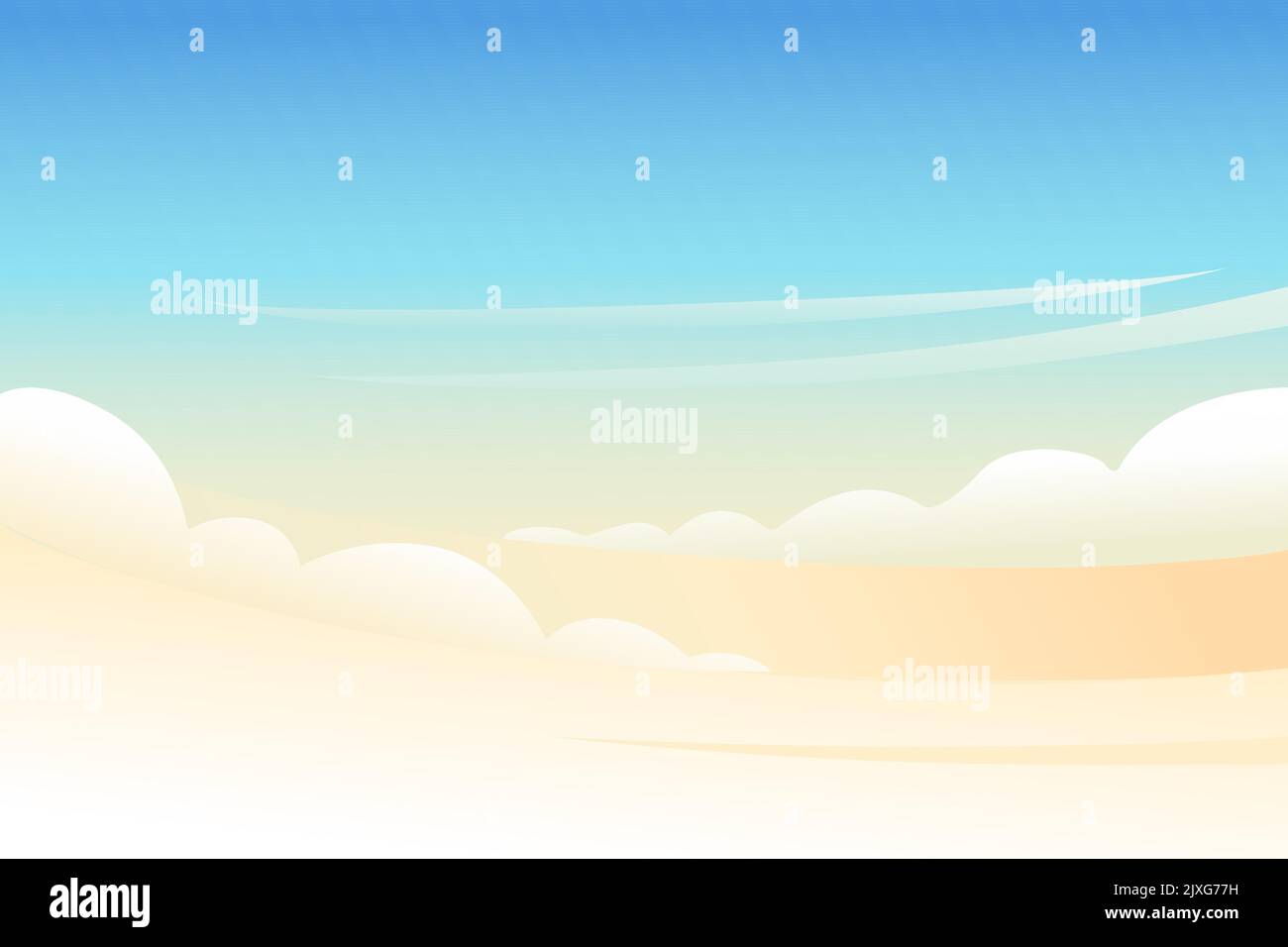 Dawn sky with clounds background daytime vector wide horizontal ...