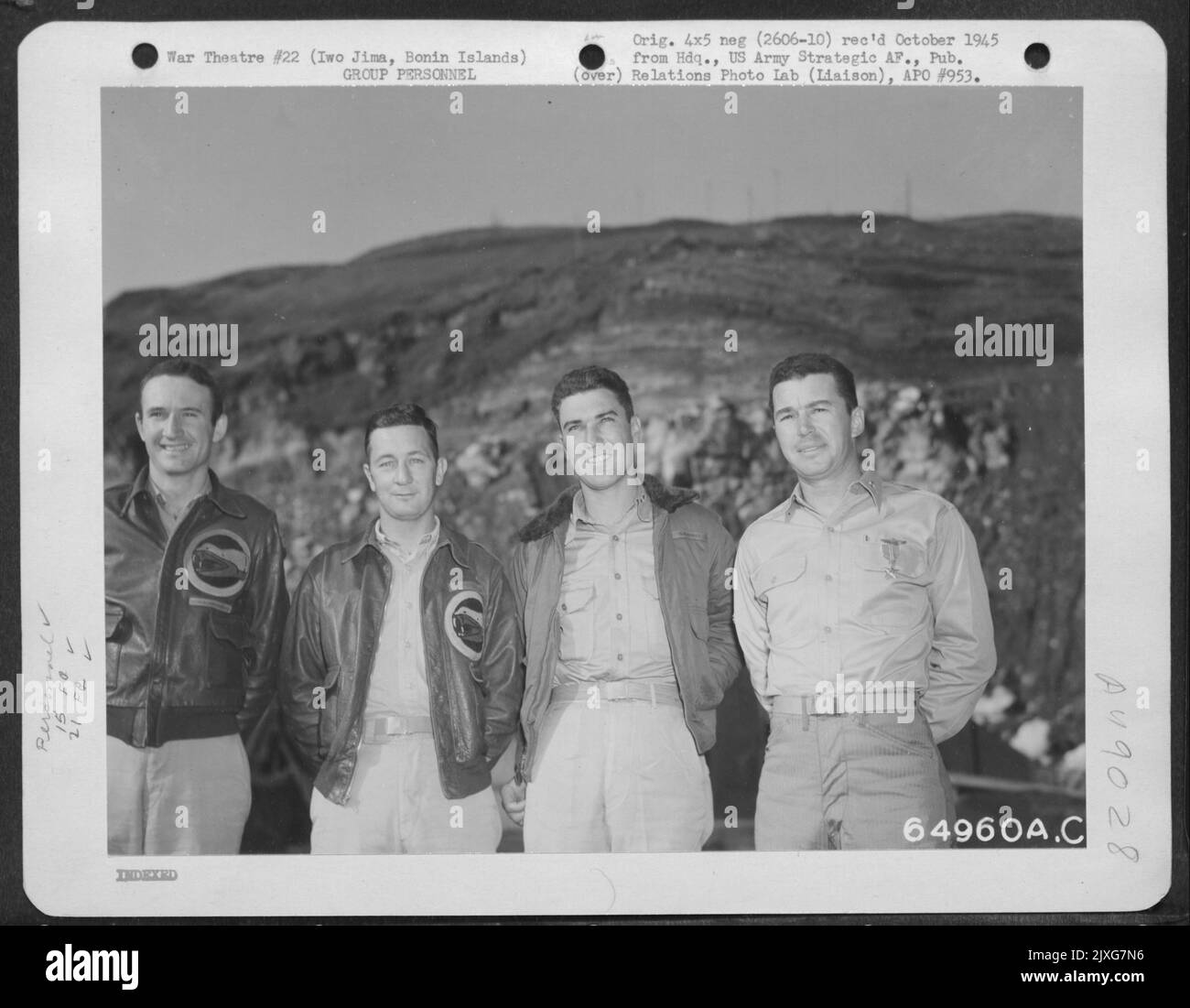 Four Officers Of The 15Th And 21St Fighter Groups Who Are Presented ...