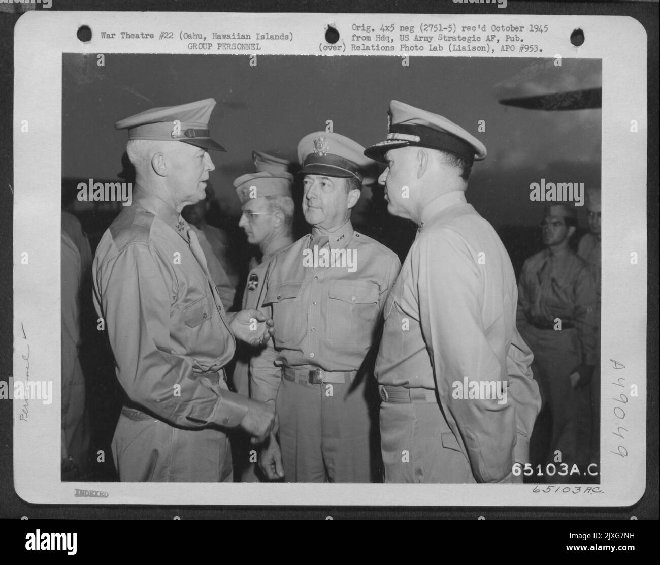 General Henry H. Arnold Is Greeted By Lt. General Robert C. Richardson ... General Henry H. Arnold Is Greeted By Lt. General Robert C. Richardson ...