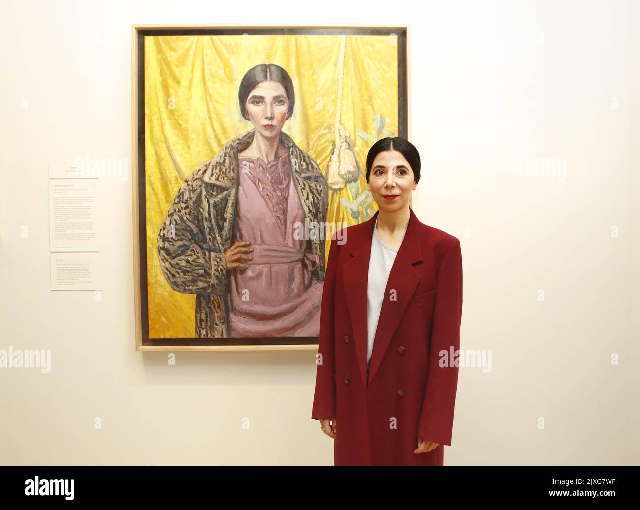 2018 Archibald Prize winner Melbourne artist Yvette Coppersmith poses ...