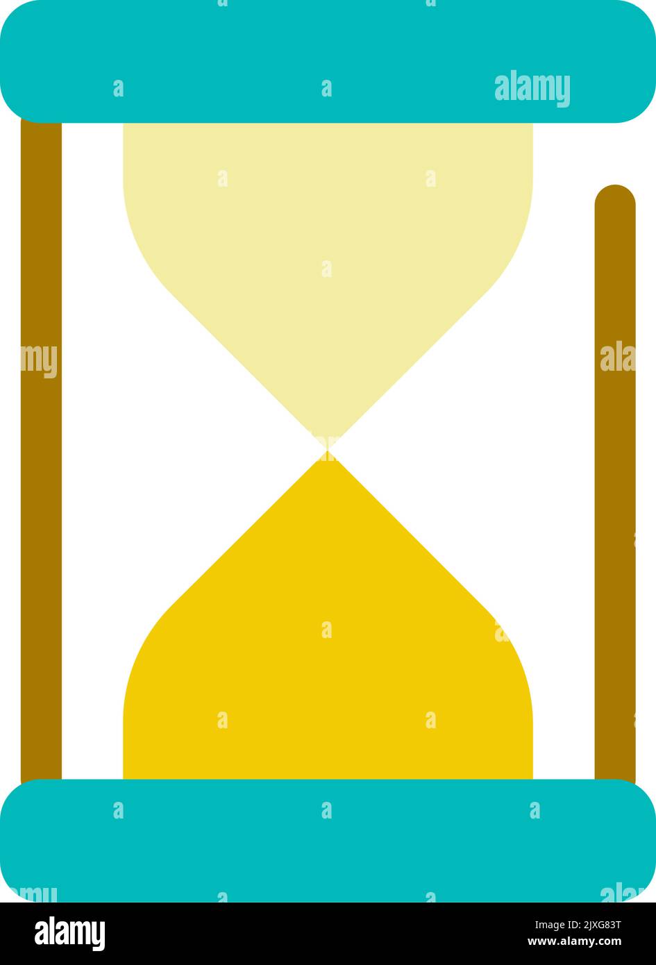 Hourglass flat color ui icon Stock Vector Image & Art - Alamy