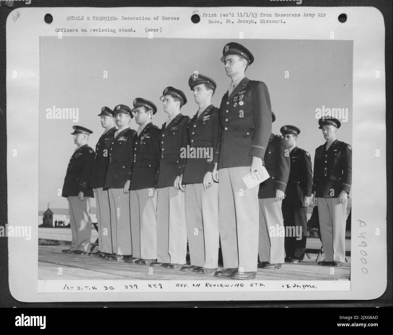 Officers On Reviewing Stand - Officers Review Military Personnel Of ...