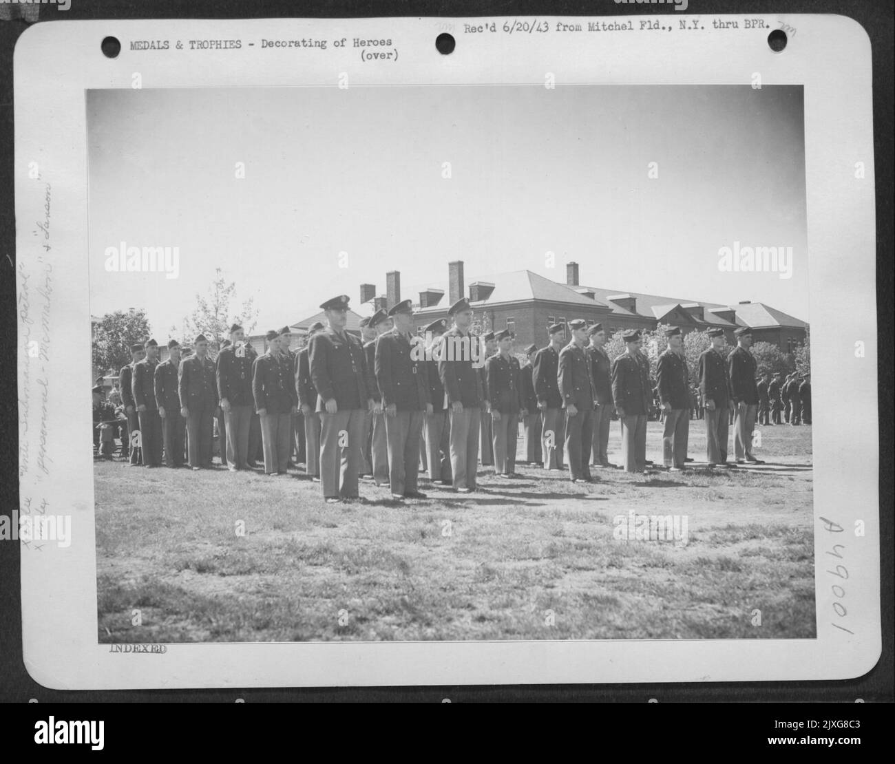 Reviewing Troops On Parade In Their Honor At Mitchel Field, New York ...