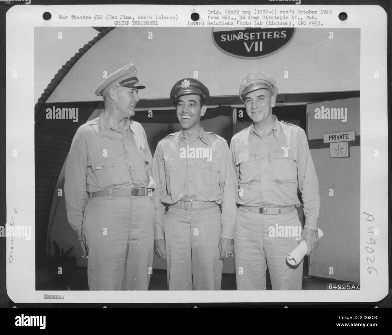 Lt. General Barney M. Giles, Brig. General Ernest M. Moore, And Major General Robert Douglass ...