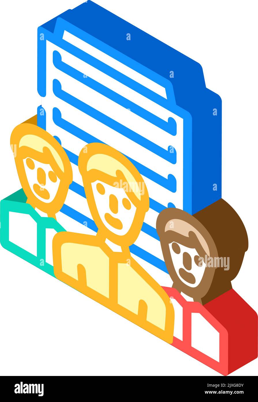 corporate business ethics isometric icon vector illustration Stock ...