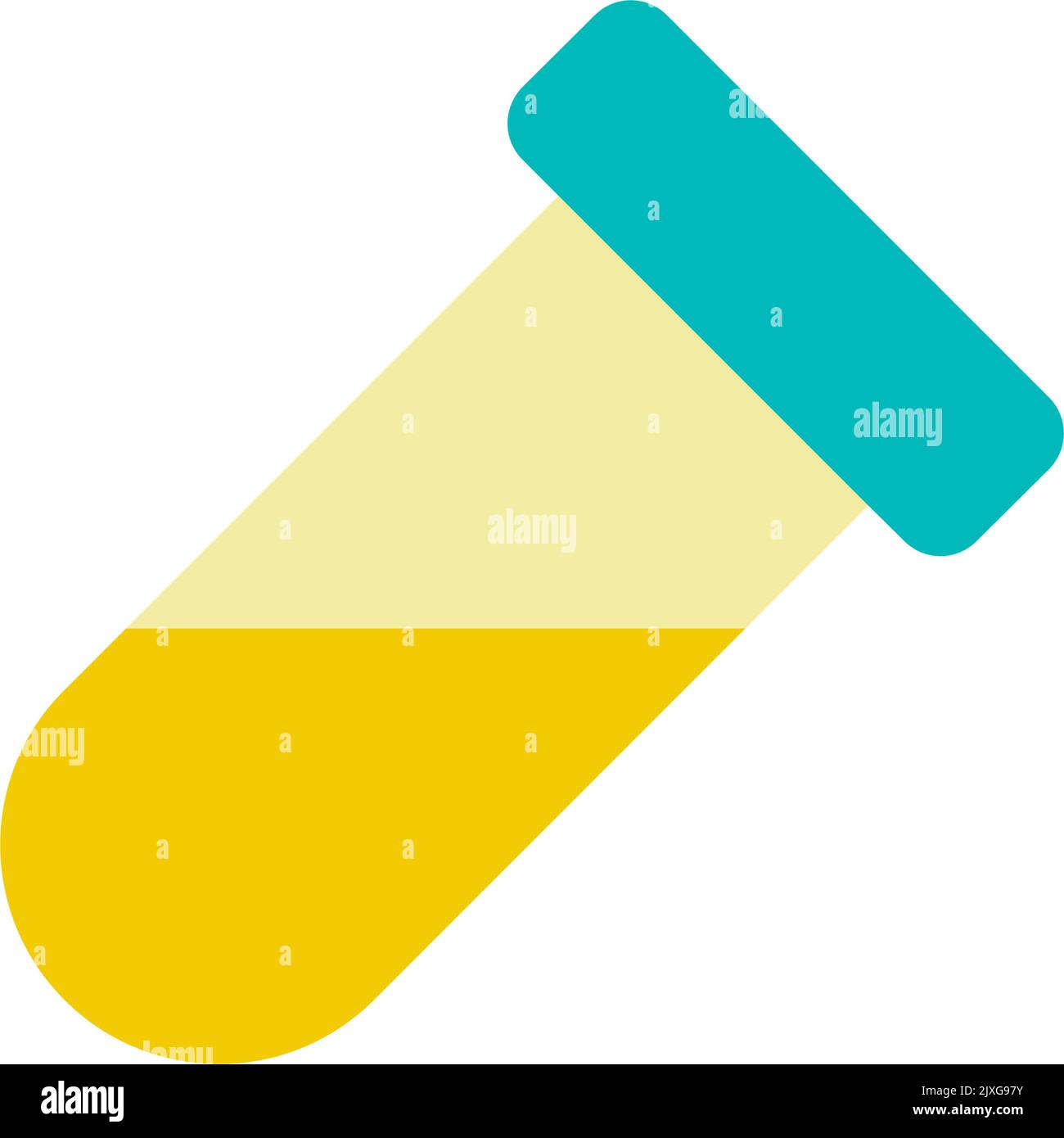 Test tube flat color ui icon Stock Vector Image & Art - Alamy