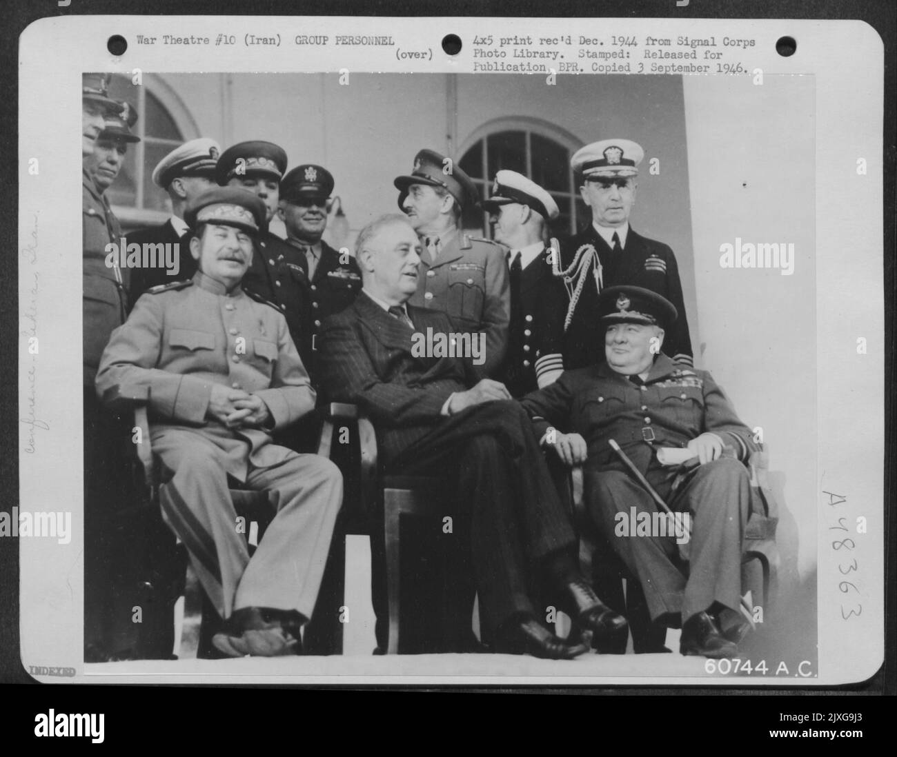 Conference Of President Roosevelt, Premier Stalin And Prime Minister ...