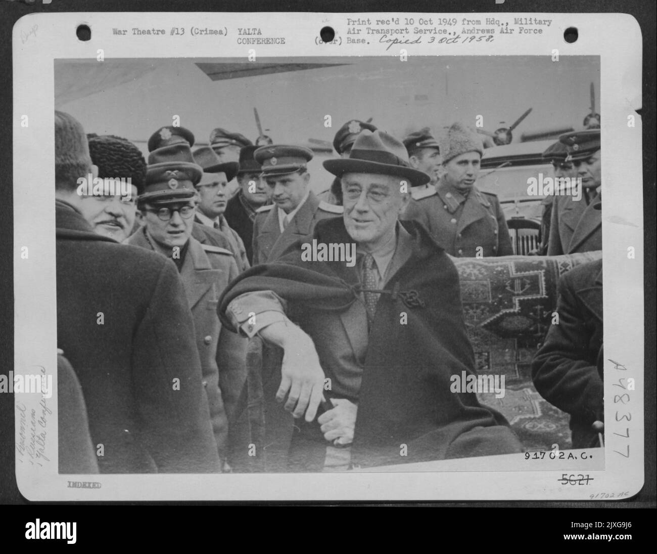 President Franklin D. Roosevelt Is Greeted By High Russian Officials ...