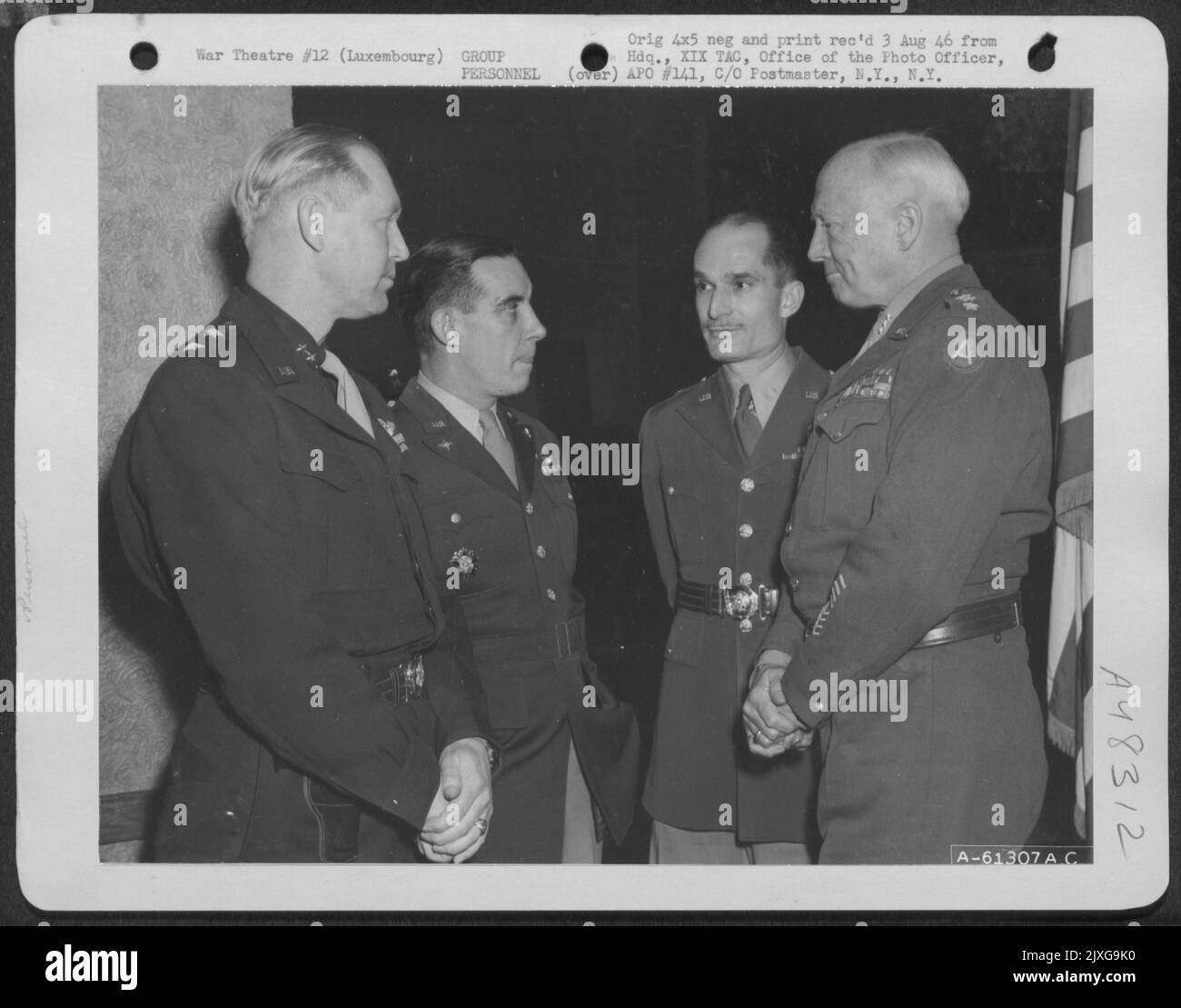 Photograph Taken At General O. P. Weyland'S Party In Luxembourg, France ...