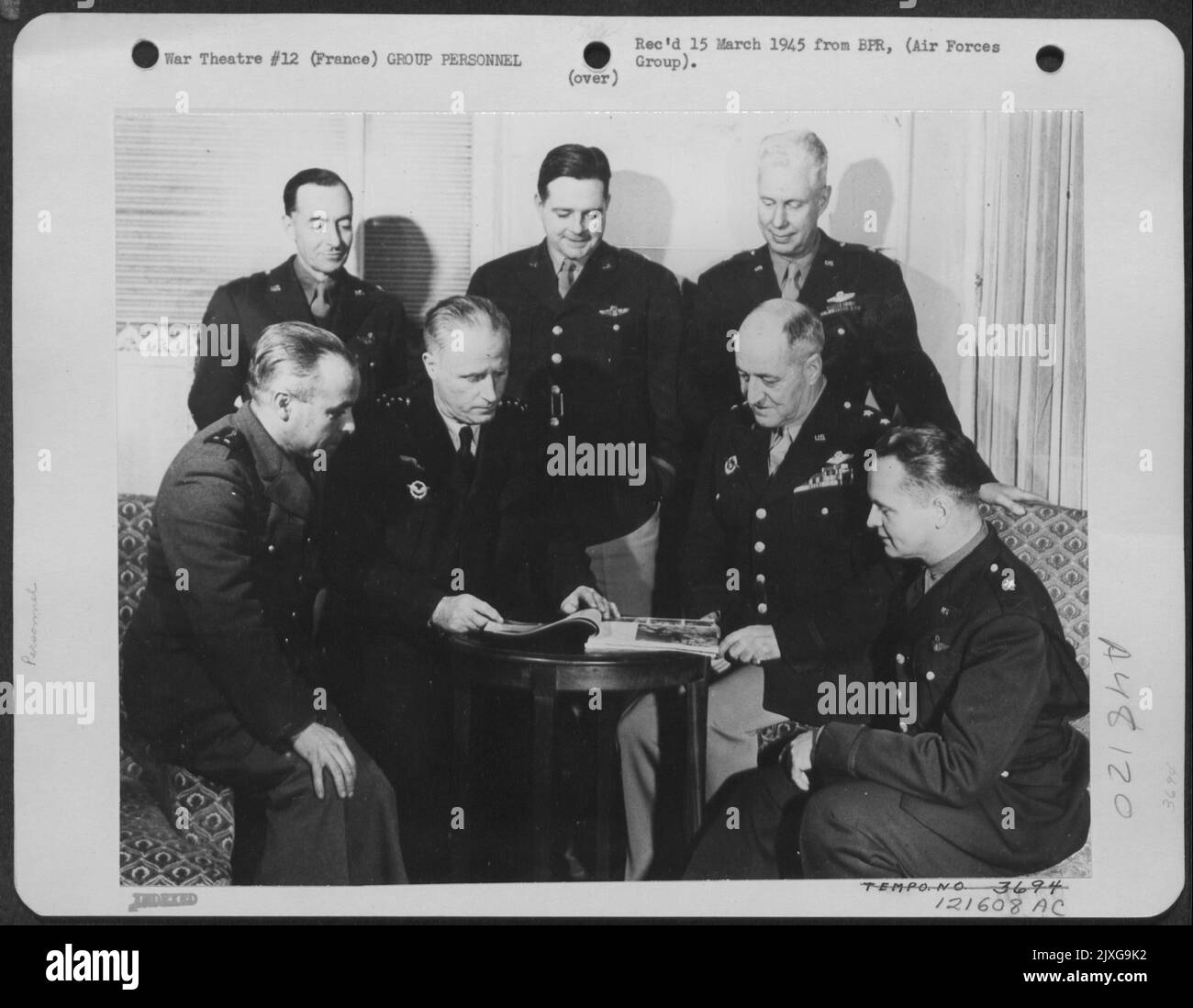 High-Ranking Generals Of The Recently Formed Franco-American 1St ...