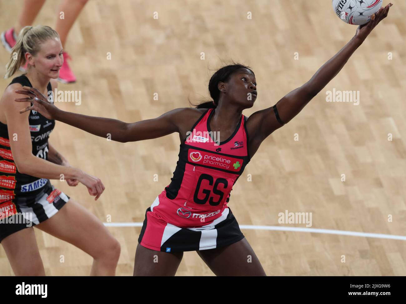 Shimona Nelson of the Thunderbirds in action during the Round 3 Super ...