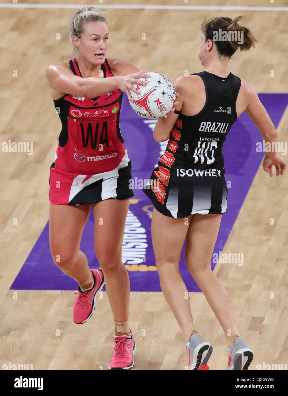 Chelsea Pitman of the Thunderbirds in action during the Round 3 Super ...