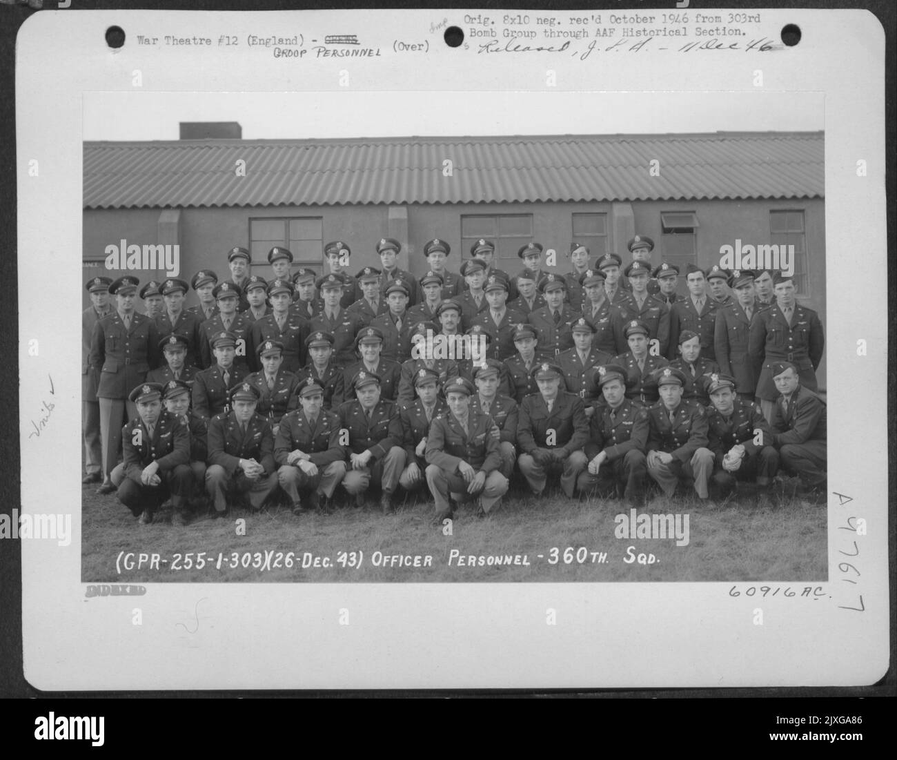 Officers Of The 360Th Bomb Squadron, 303Rd Bomb Group. England, 26 ...