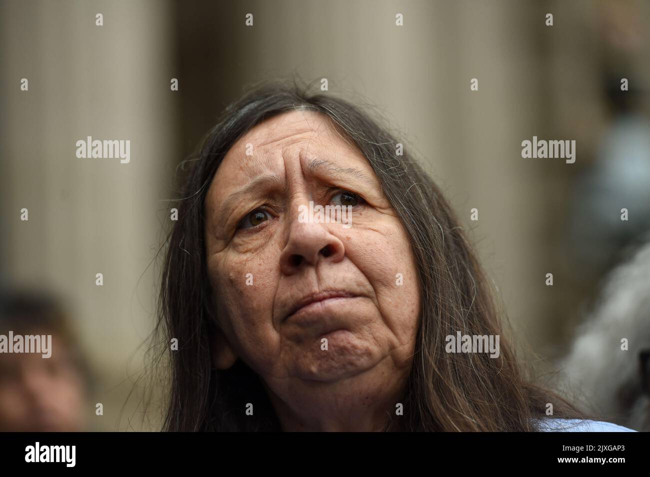 Annette Xiberras and Aboriginal elders address the media about the ...