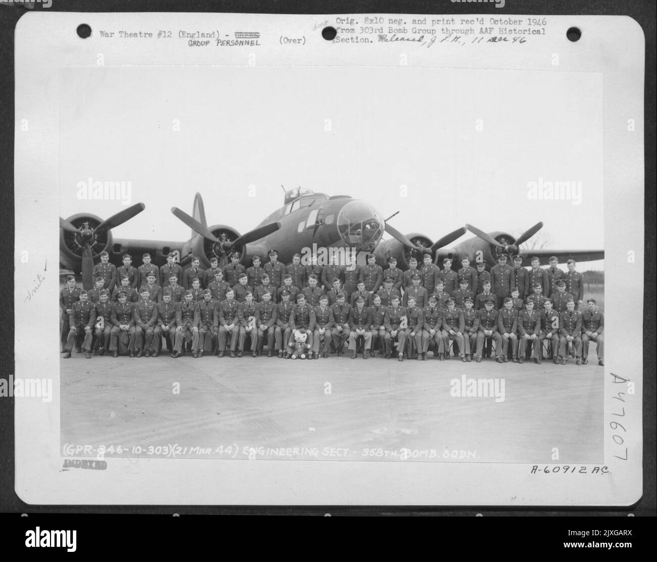 Engineering Section Of The 358Th Bomb. Squadron, 303Rd Bomb. Group, In ...