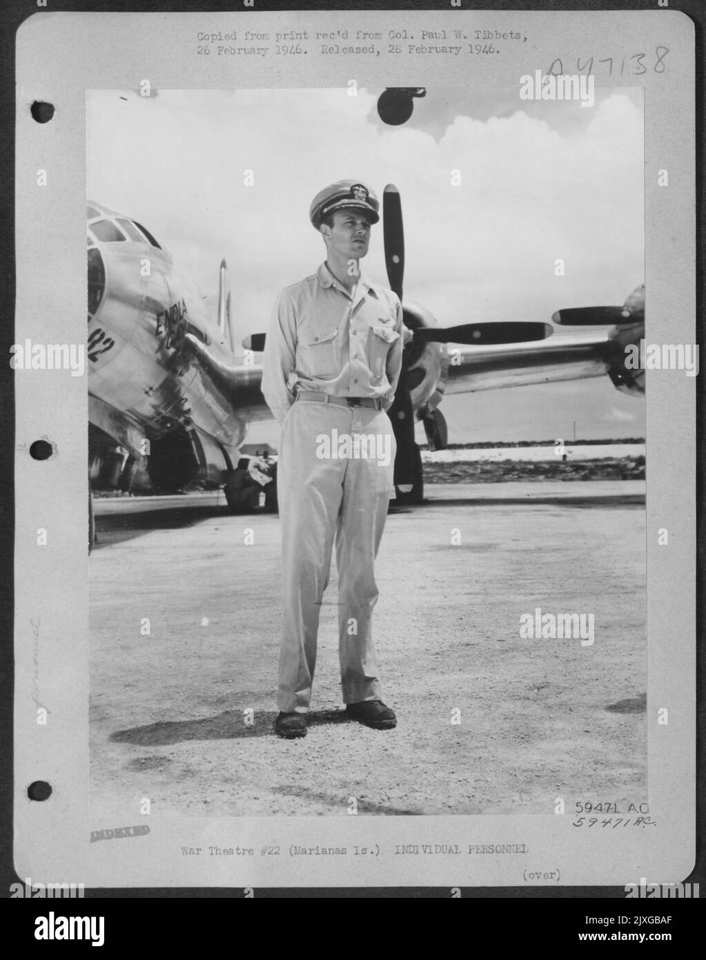 Commander Frederick L. Ashworth, Usn, Who Flew As Bomb Commander And ...