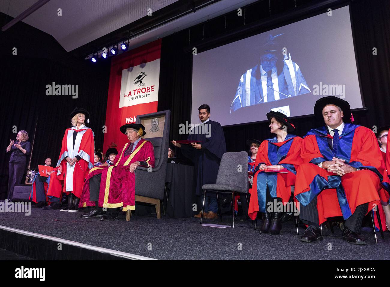 Olivia Newton-John receives an Honorary Doctorate of Letters during a ...
