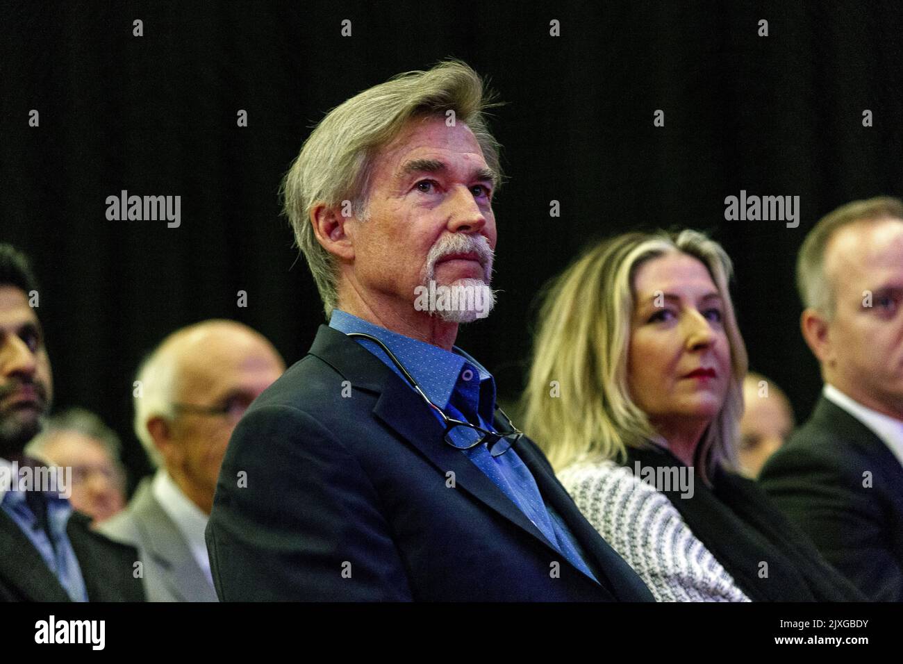John Easterling looks on during a special graduation ceremony at La ...