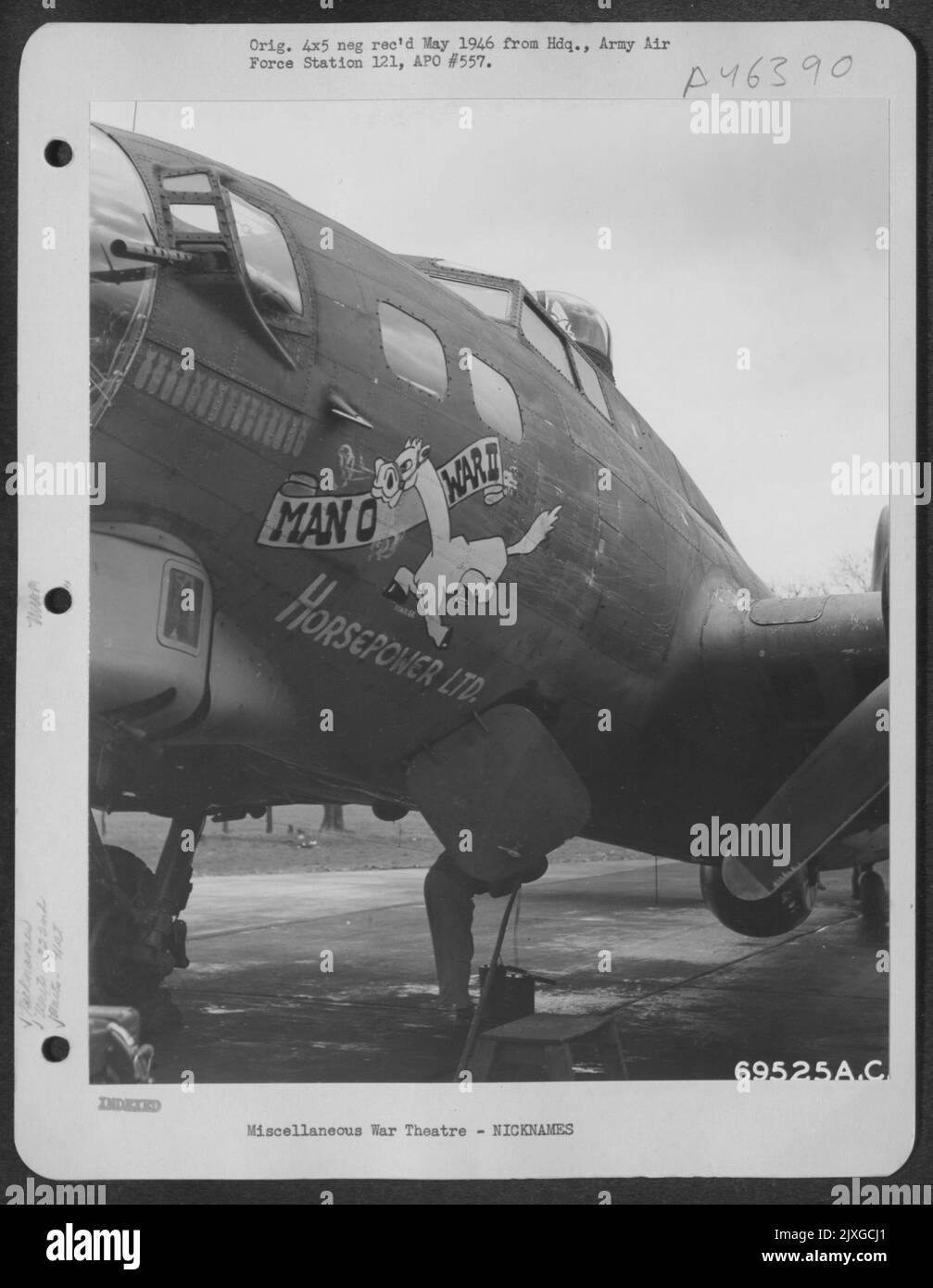 The Boeing B-17 "Flying Fortress" "Man-O-War Ii - Horsepower Ltd." Of ...