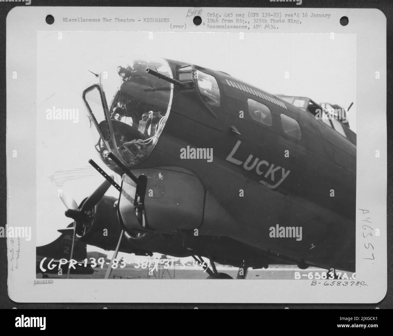The Boeing B-17 "Flying Fortress", "Lucky" Of The 381St Bomb Group ...