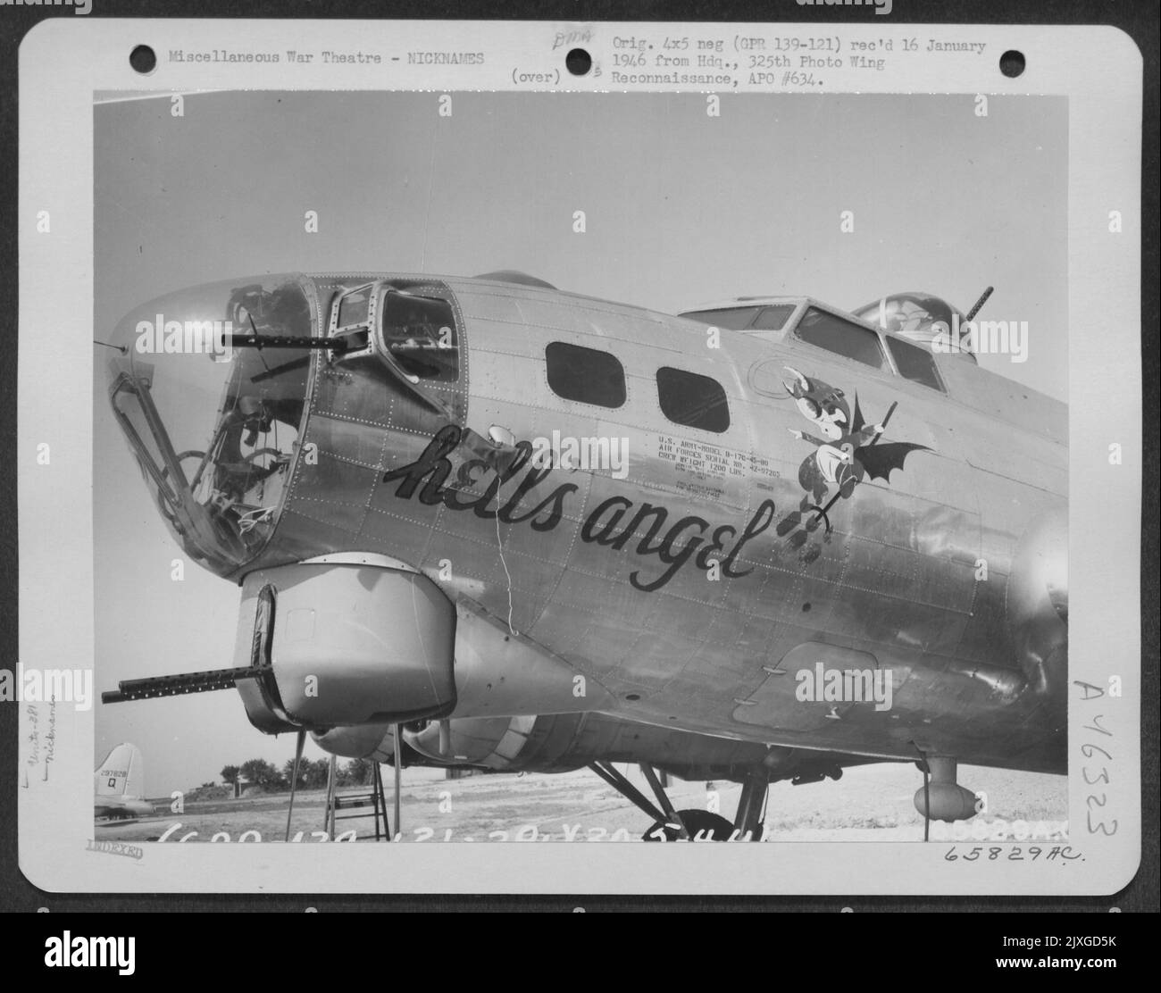 The Boeing B-17 "Flying Fortress", 'Hell'S Angel'Of The 381St Bomb ...