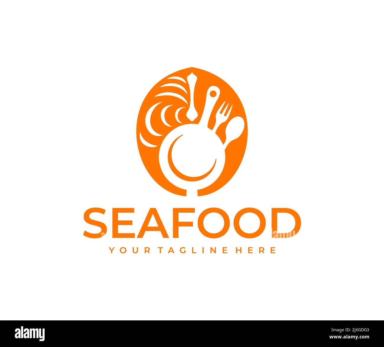 Fried sea fish steak Stock Vector Images - Alamy
