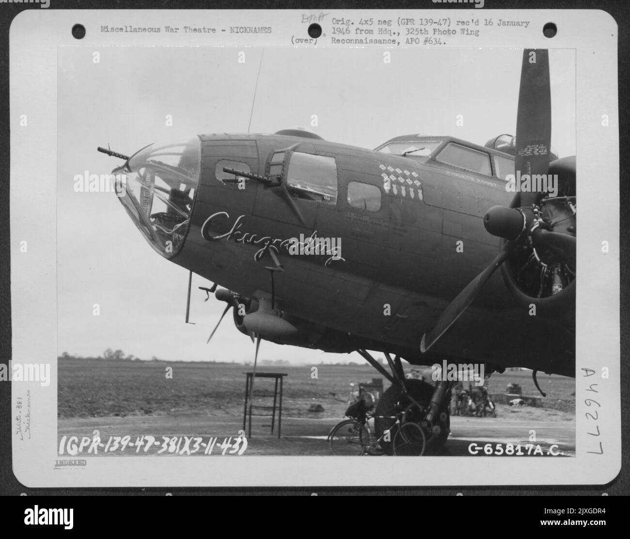The Boeing B-17 "Flying Fortress" "Chug-A-Lug" Of The 381St Bomb Group ...