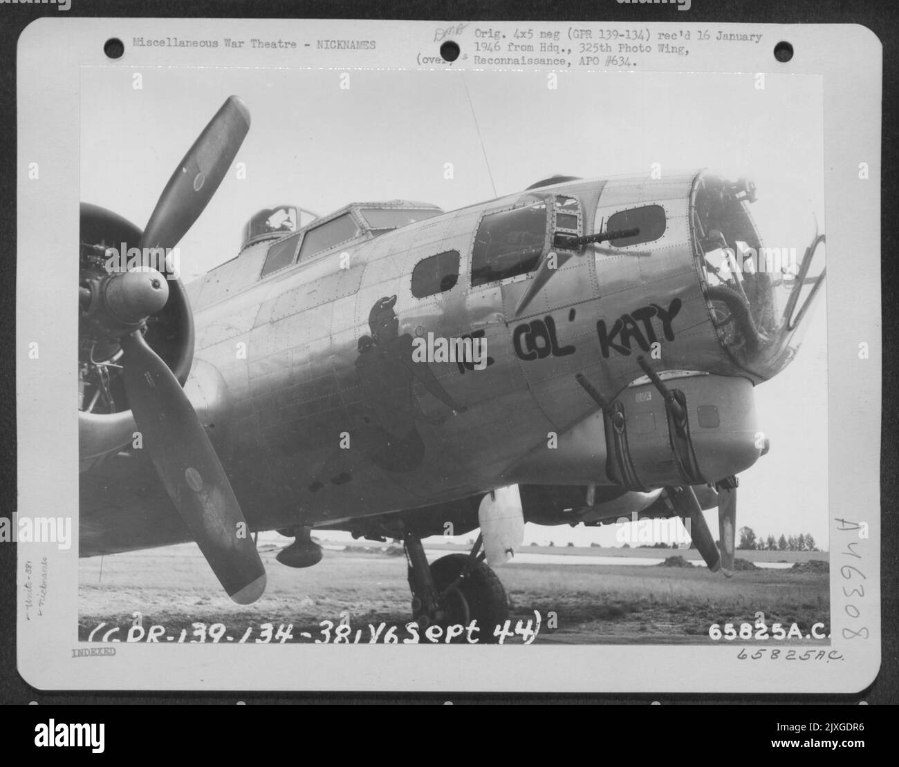 The Boeing B-17 "Flying Fortress" 'Ice Col' Katy' Of The 381St Bomb ...