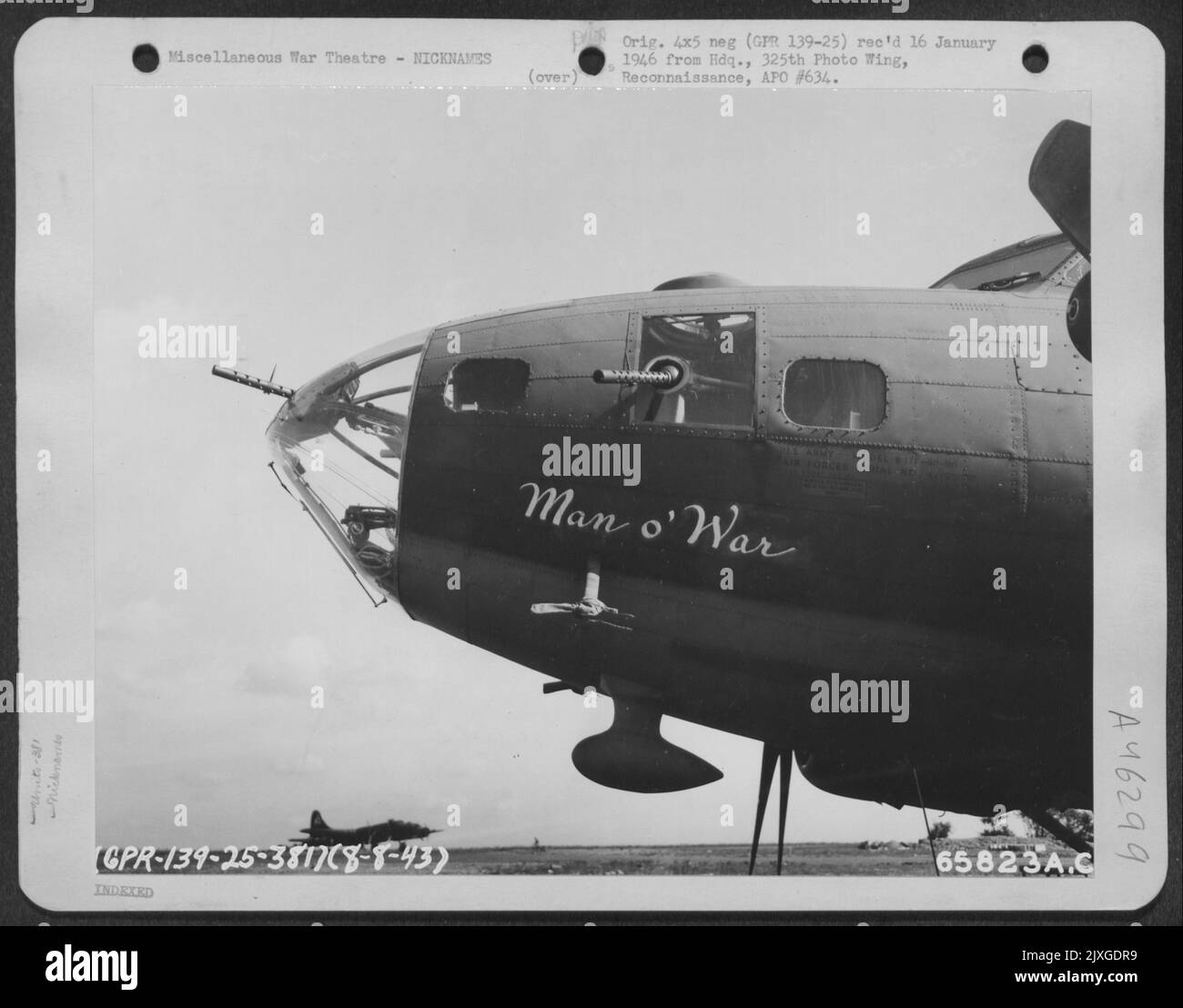 The Boeing B-17 "Flying Fortress" 'Man O'War' Of The 381St Bomb Group ...