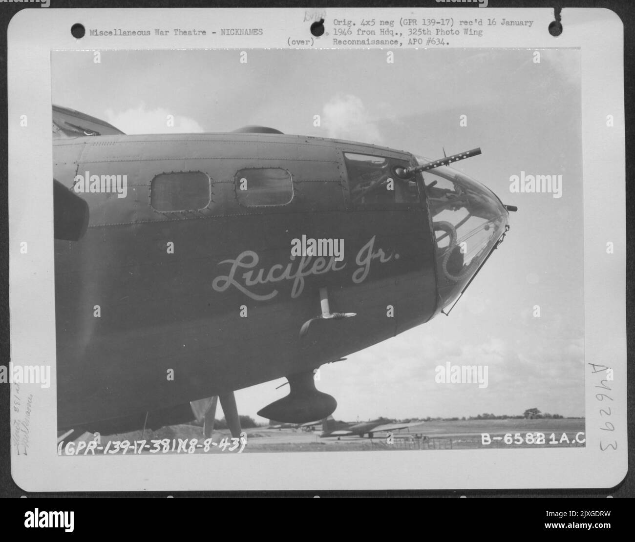 The Boeing B-17 "Flying Fortress" "Lucifer Jr." Of The 381St Bomb Group ...