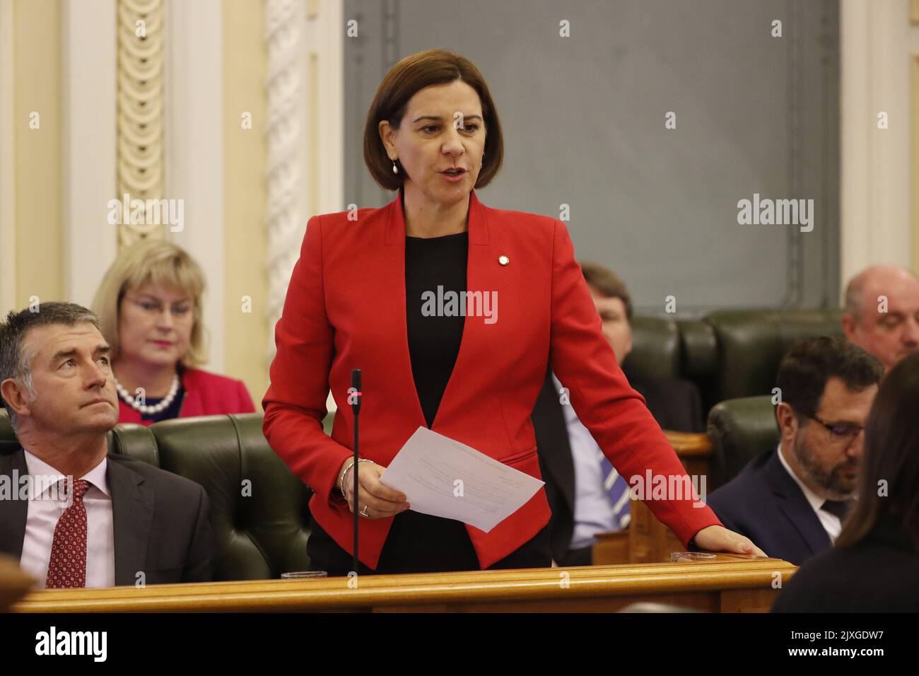 Queensland Opposition Leader Deb Frecklington speaks during Question ...