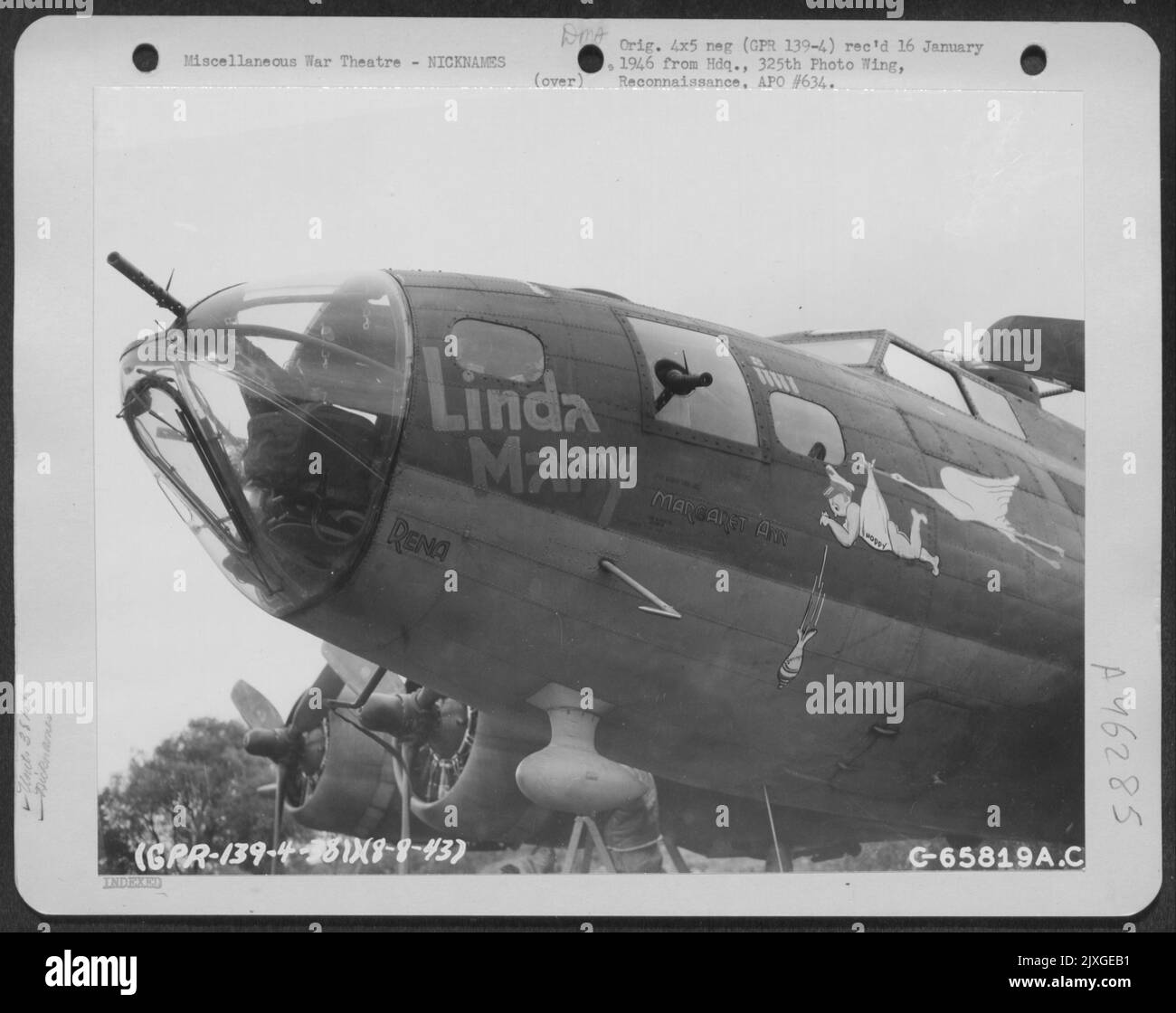 The Boeing B-17 "Flying Fortress" "Linda Mary" Of The 381St Bomb Group ...