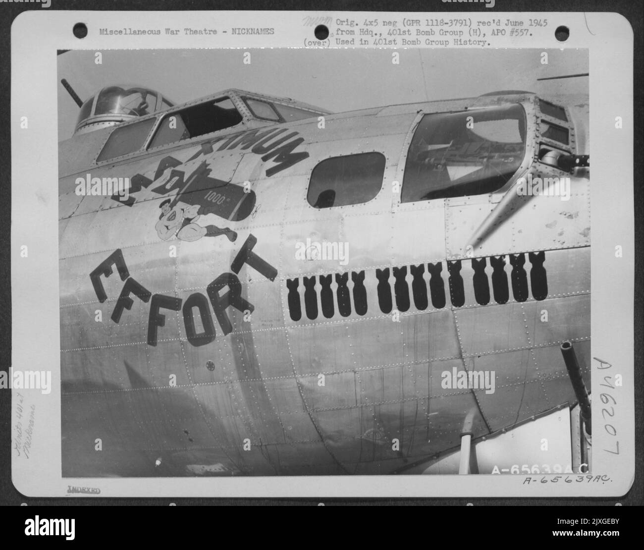The Boeing B-17 "Flying Fortress" 'Maximum Effort' Of The 401St Bomb ...