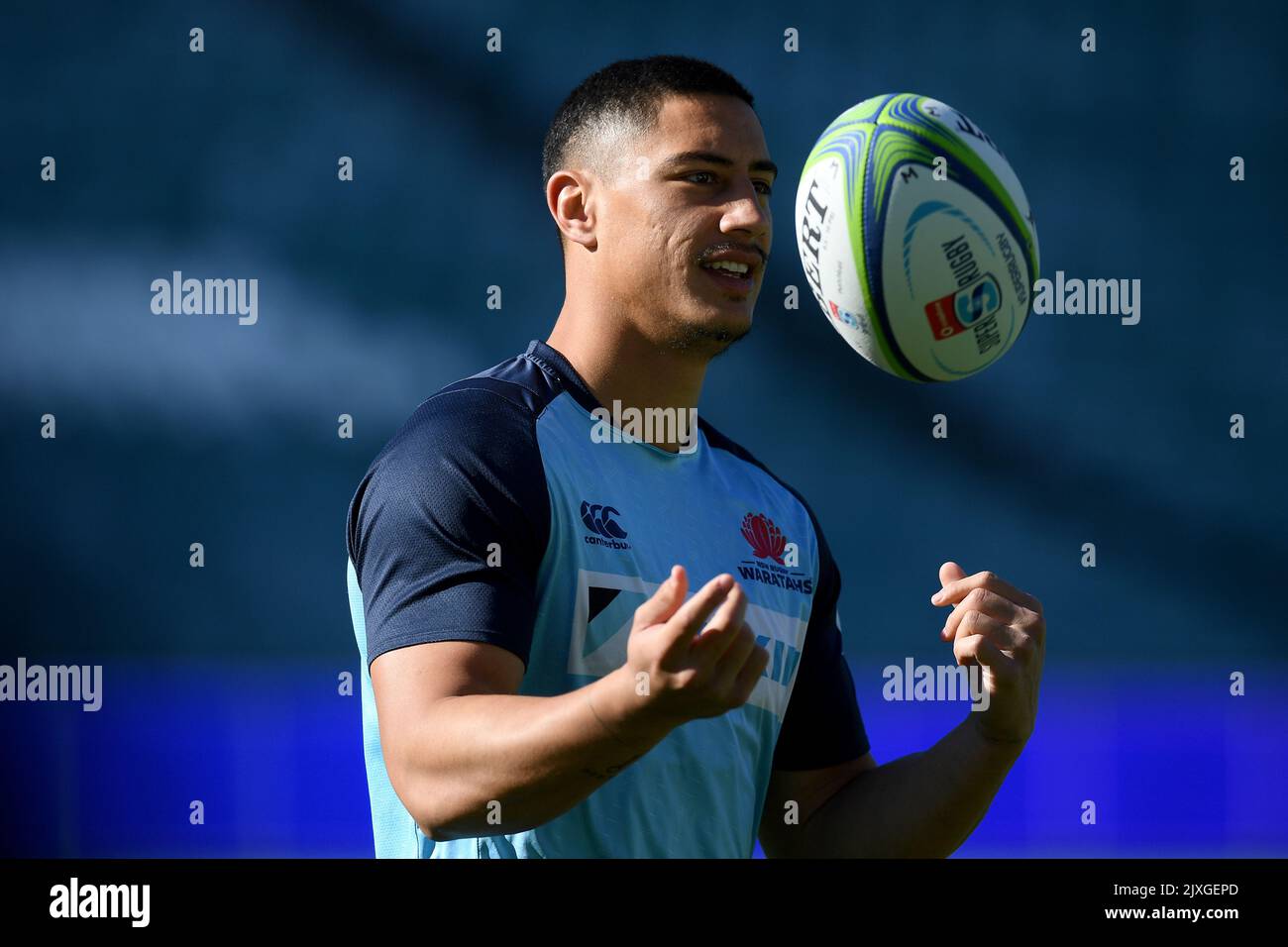 NSW Waratahs player Lalakai Foketi takes part in a captain's run ...