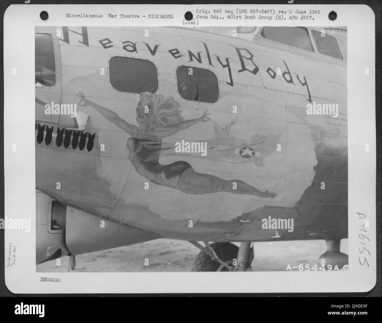 The Boeing B-17 "Flying Fortress" 'Heavenly Body' Of The 401St Bomb ...