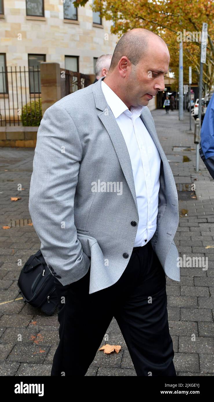 Carlos George Bechara leaves the Adelaide Magistrates Court in Adelaide ...