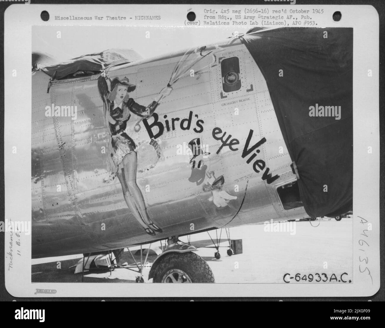 The Consolidated B-24 Liberator "Bird'S Eye View" Of The 11Th Bomb ...