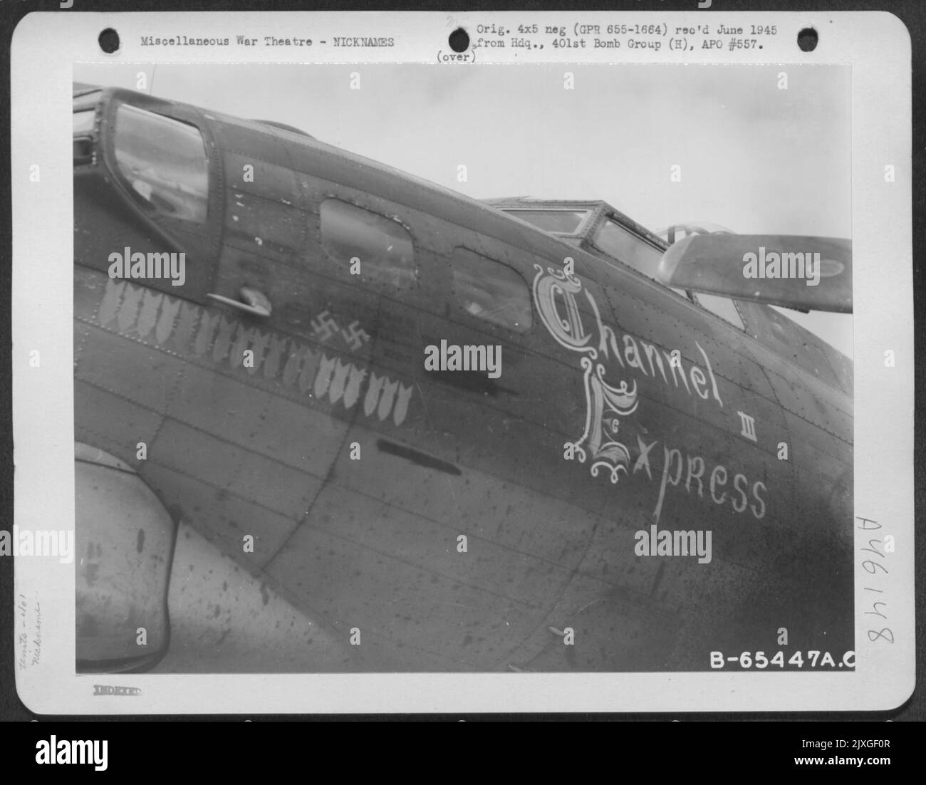 The Boeing B-17 "Flying Fortress", "Channel Express" Of The 401St Bomb ...