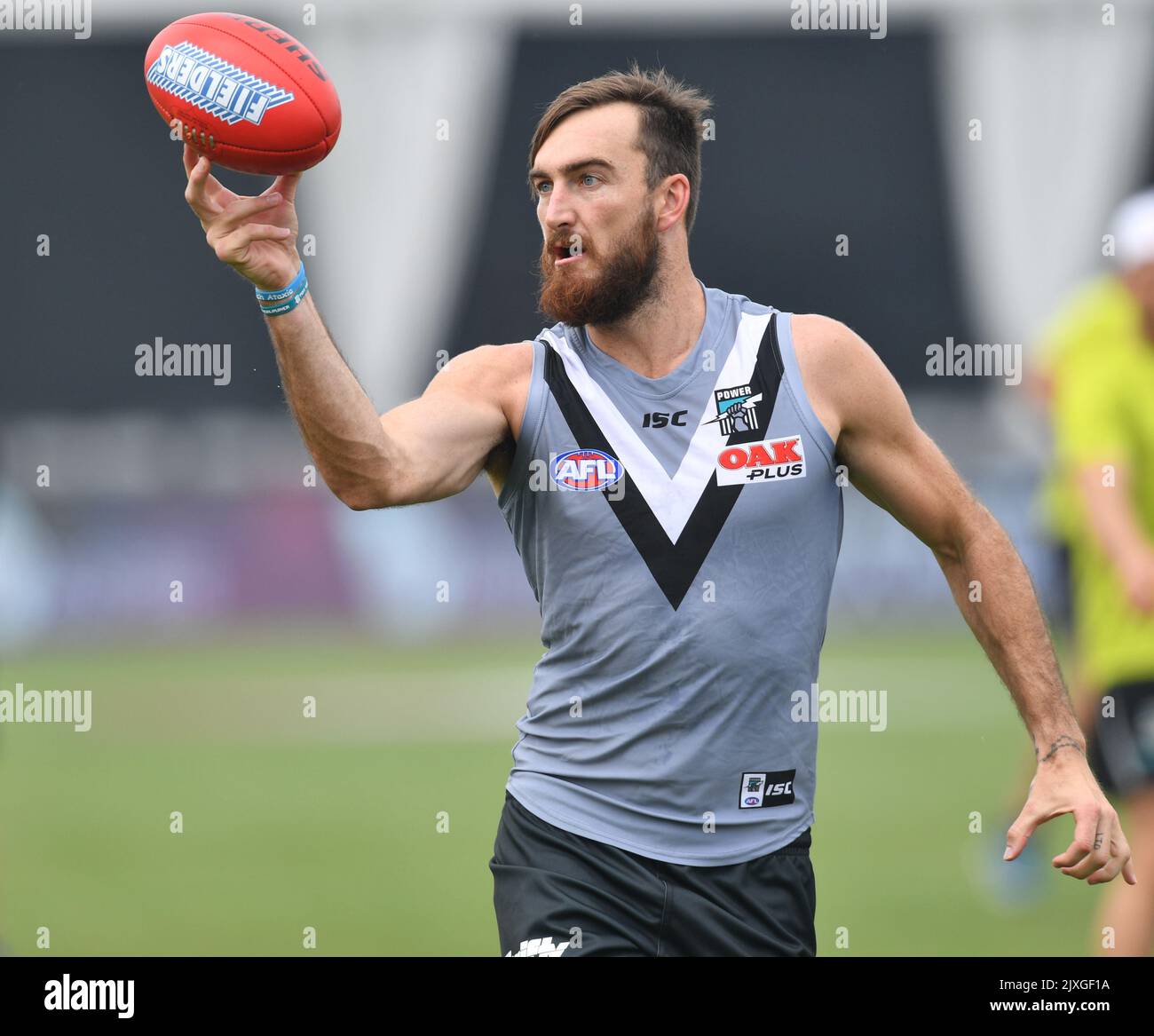 Charlie Dixon of the Power is seen during a training session at the ...