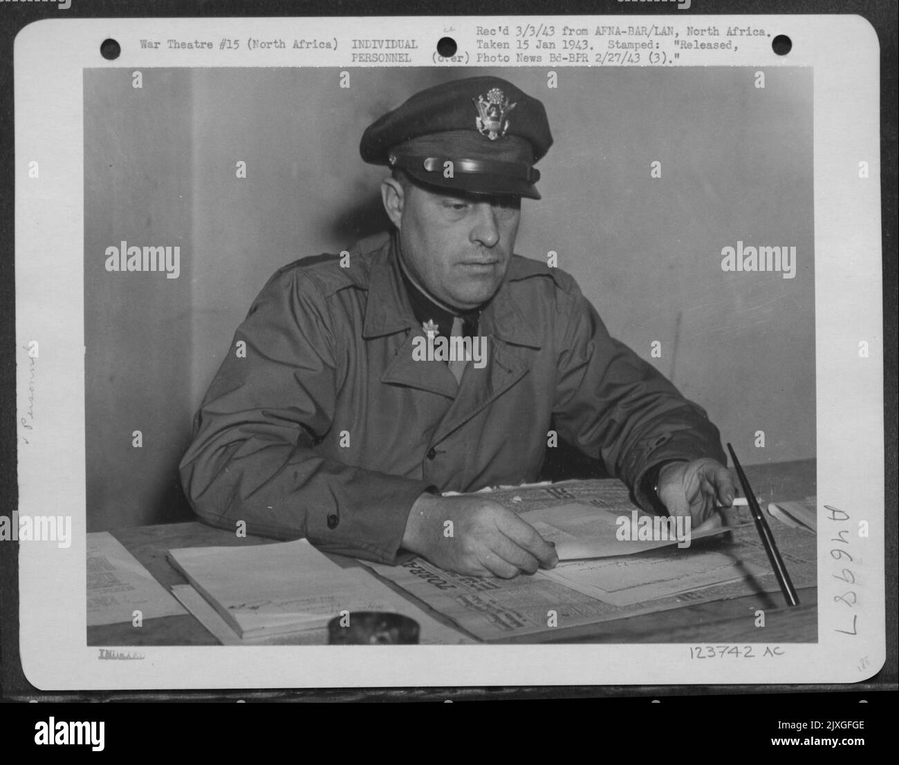 Lt. Colonel Anthony G. Hunter, Commanding Officer Of A U.S. Bomber Unit ...