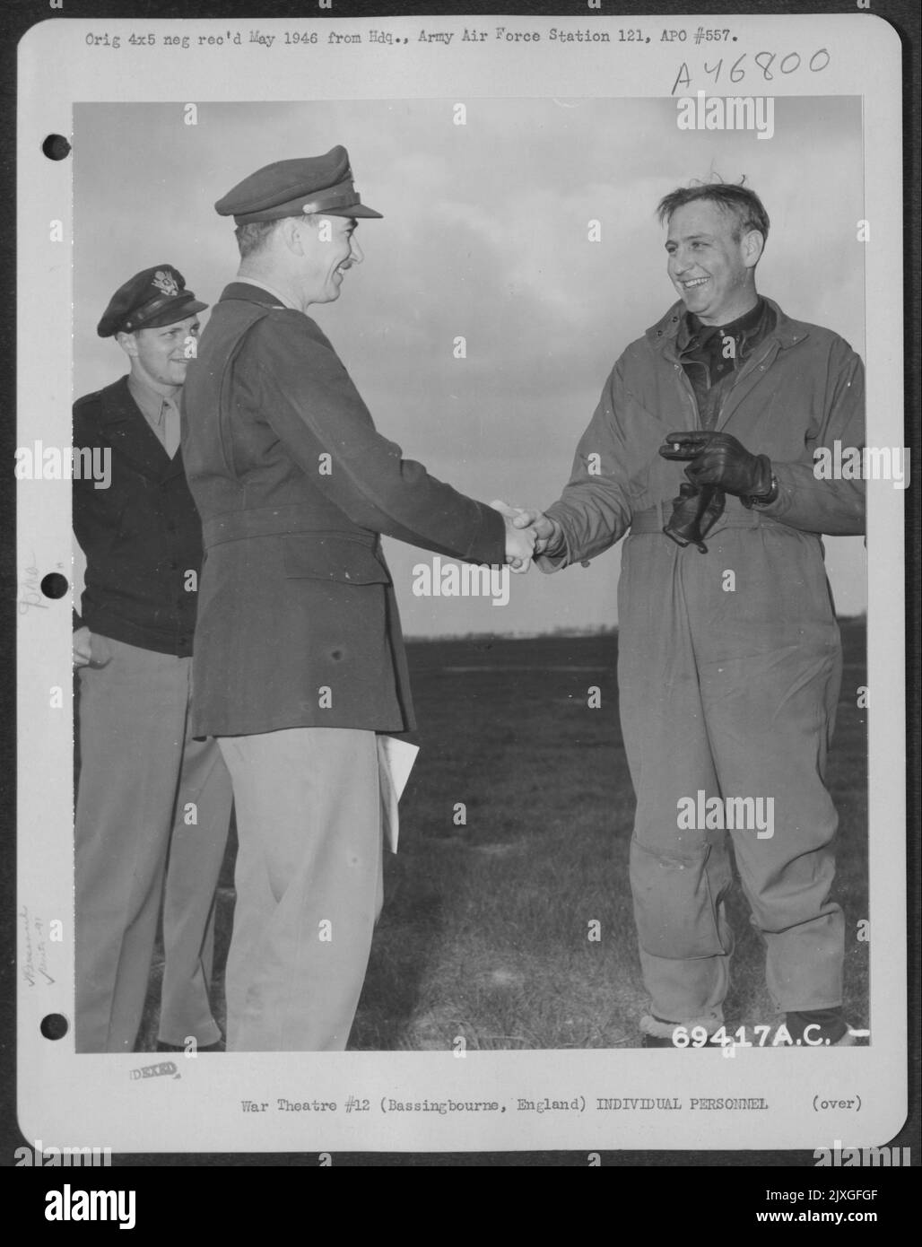 Colonel Claude E. Putnam Of Jacksboro, Texas, Co Of The 91St Bomb Group ...
