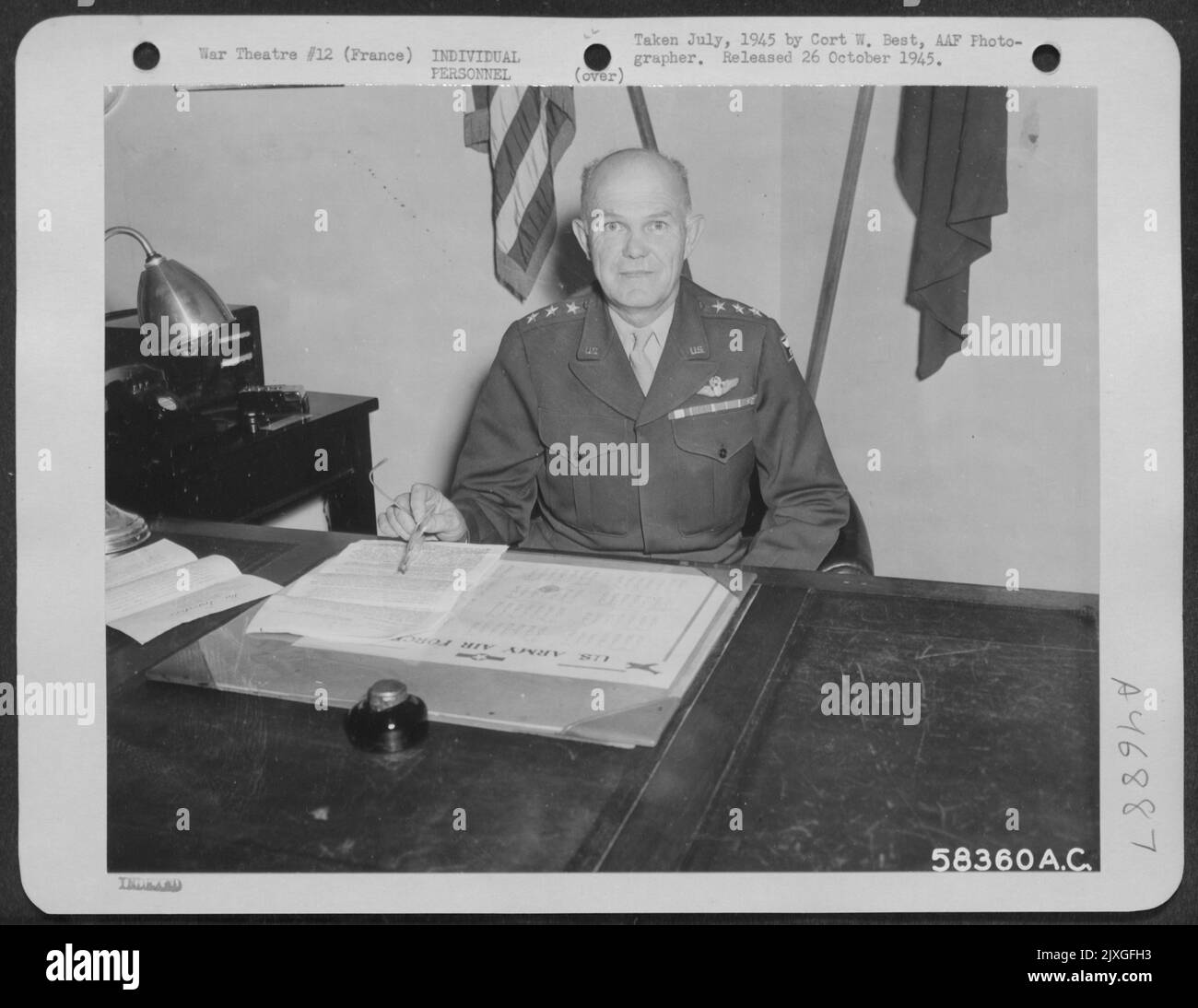 Lt. Gen. John Cannon, Commanding General Of The U.S. A.A.F. In Europe ...