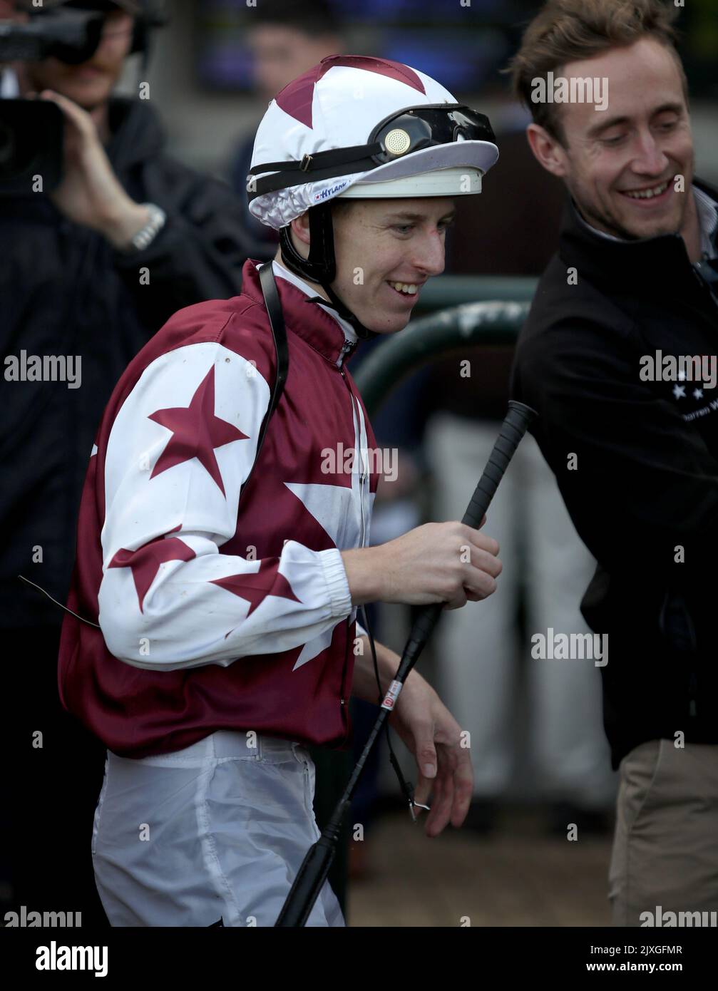 Jockey Damian Lane returns to scale on Land of Plenty rafter winning ...