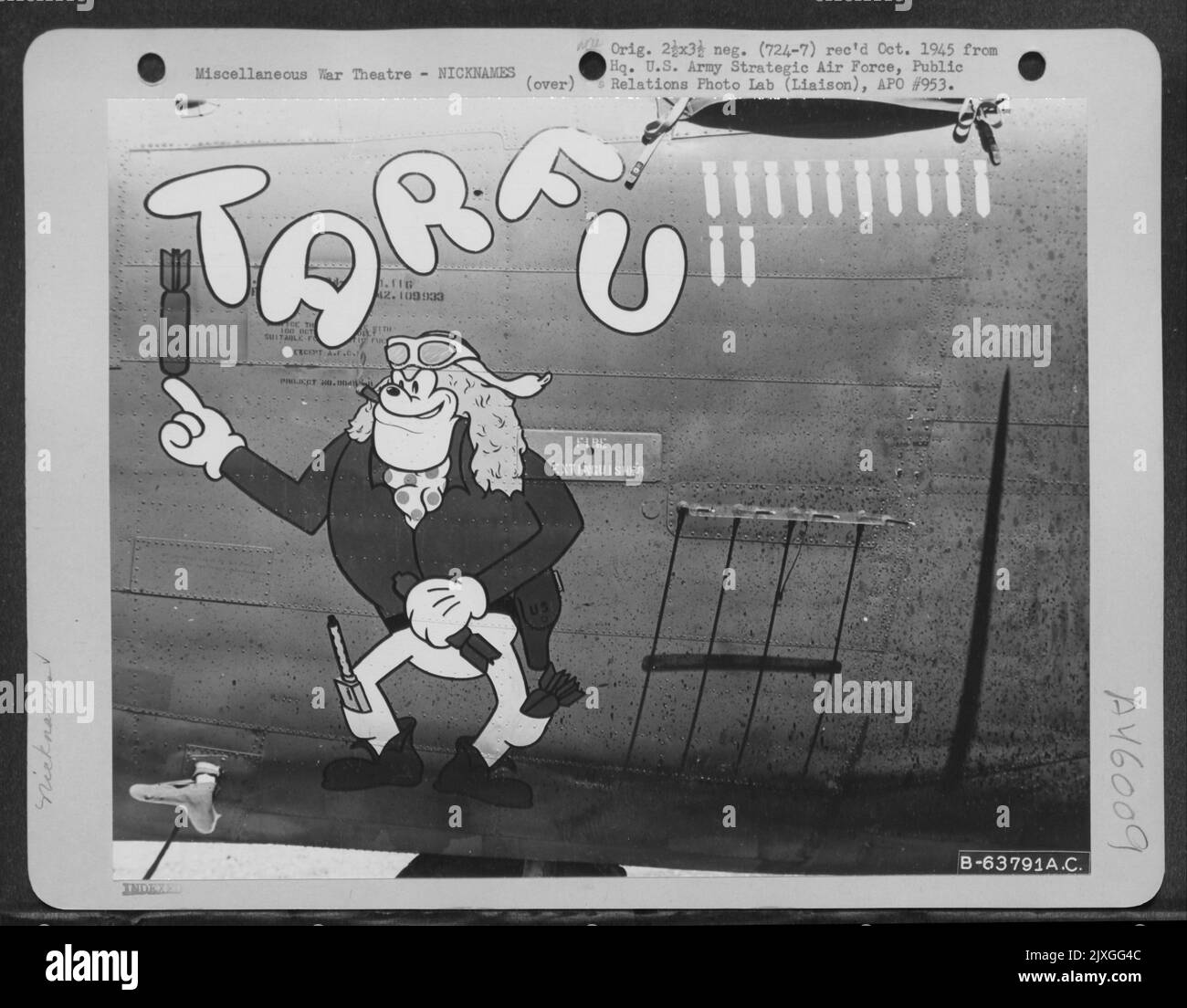 Consolidated B-24 Liberator "Tarfu" At An Airfield On Kwajalein ...