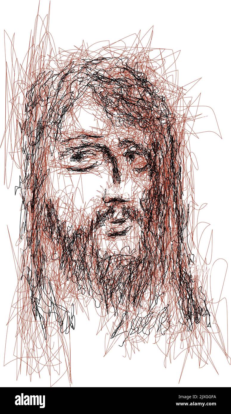 Imaginary face of Jesus Christ, Catholic and Orthodox Christian ...