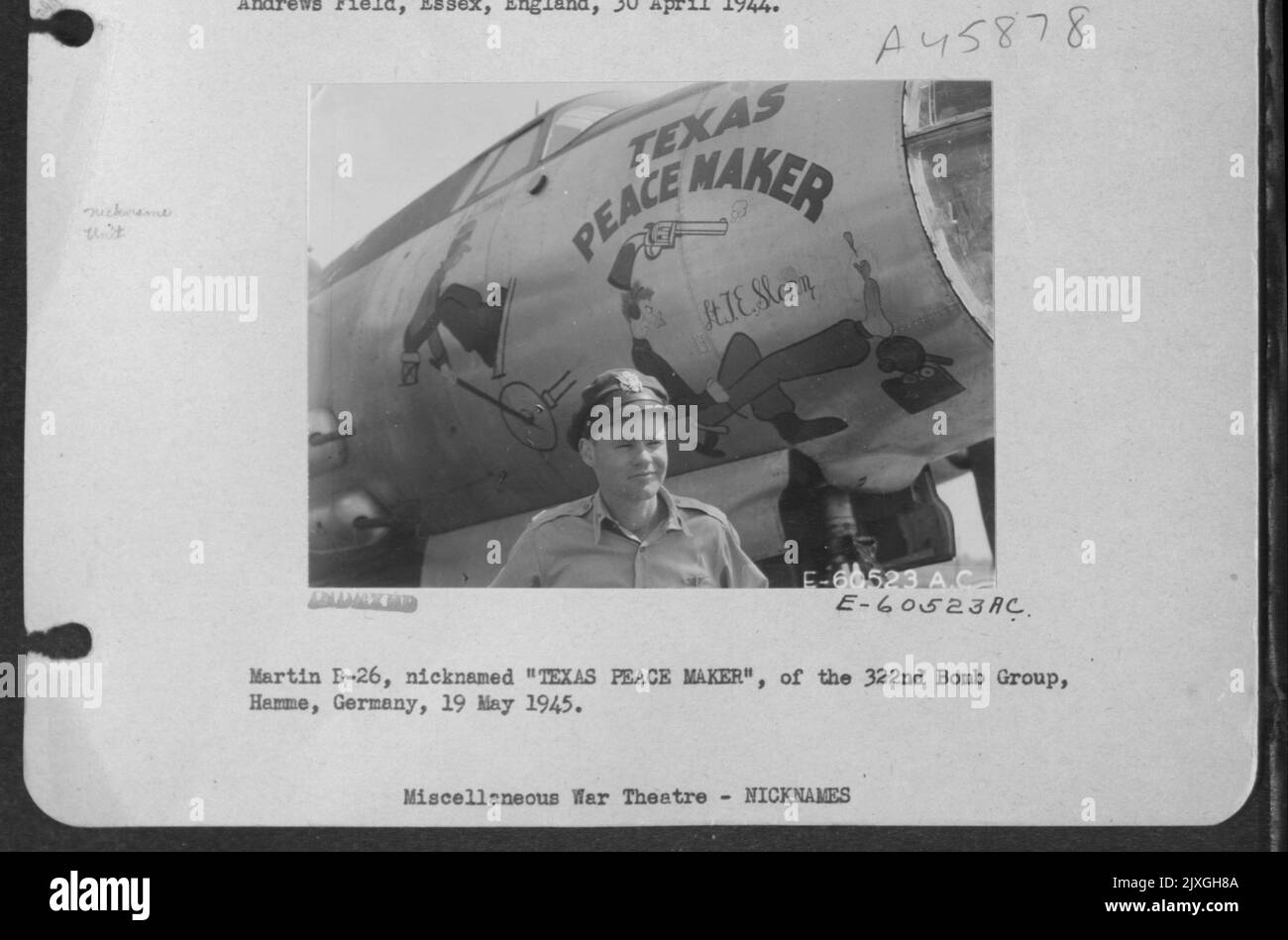 Martin B-26, Nicknamed "Texas Peace Maker", Of The 322Nd Bomb Group ...