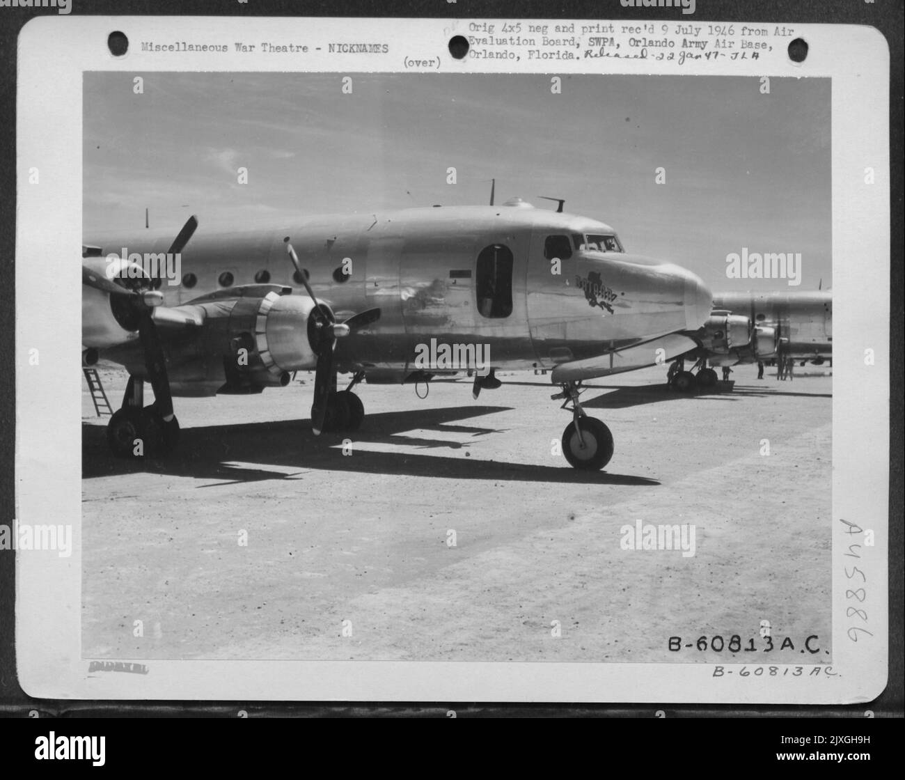 General Douglas Macarthur'S C-54 'Bataan'. This Picture Was Made On ...